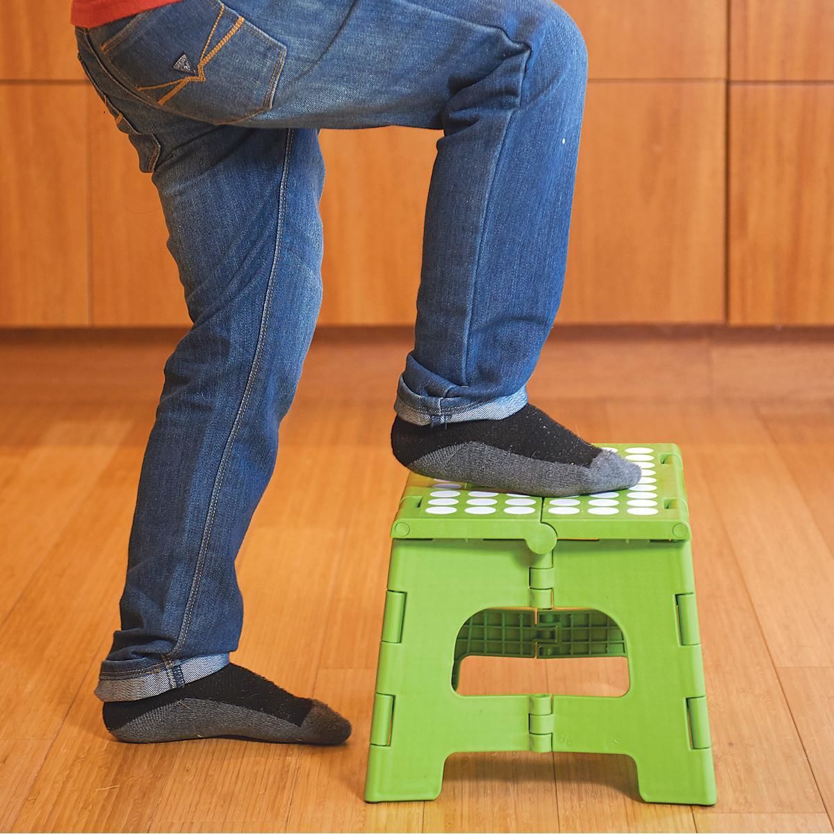 Green Folding Step Stool - For Small Hands