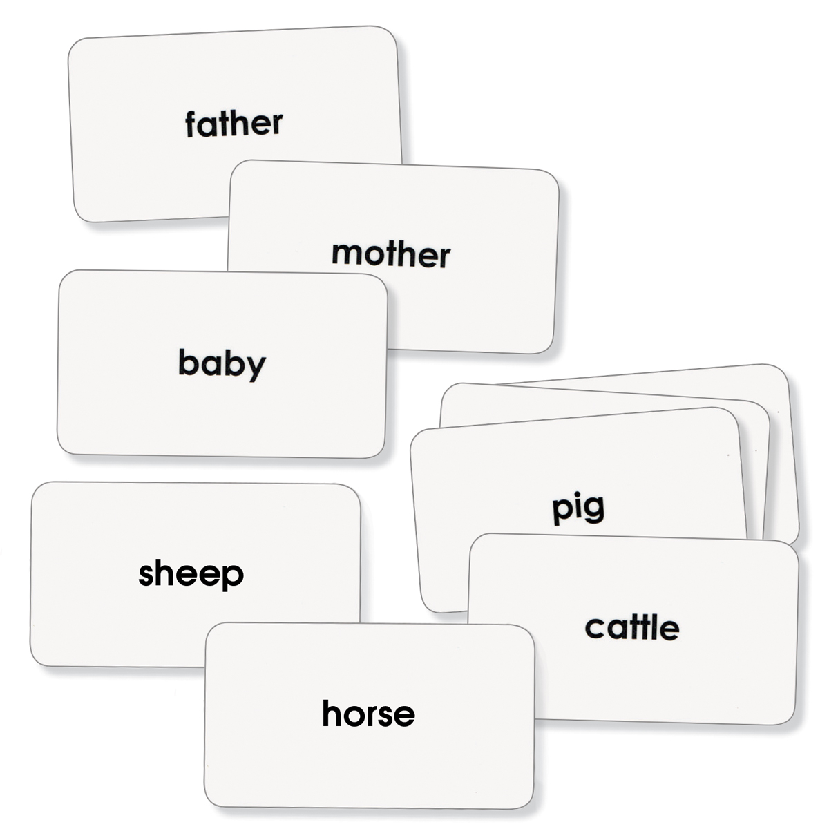 Farm Animal Family Cards - Montessori Services