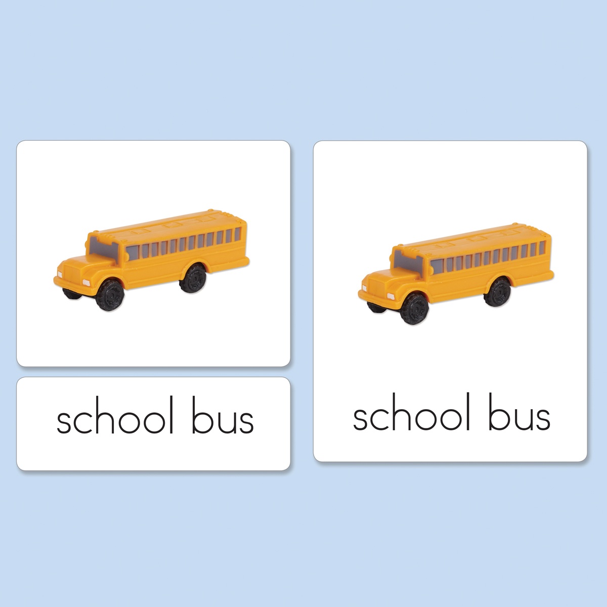 Land Vehicles Three-Part Cards - Montessori Services