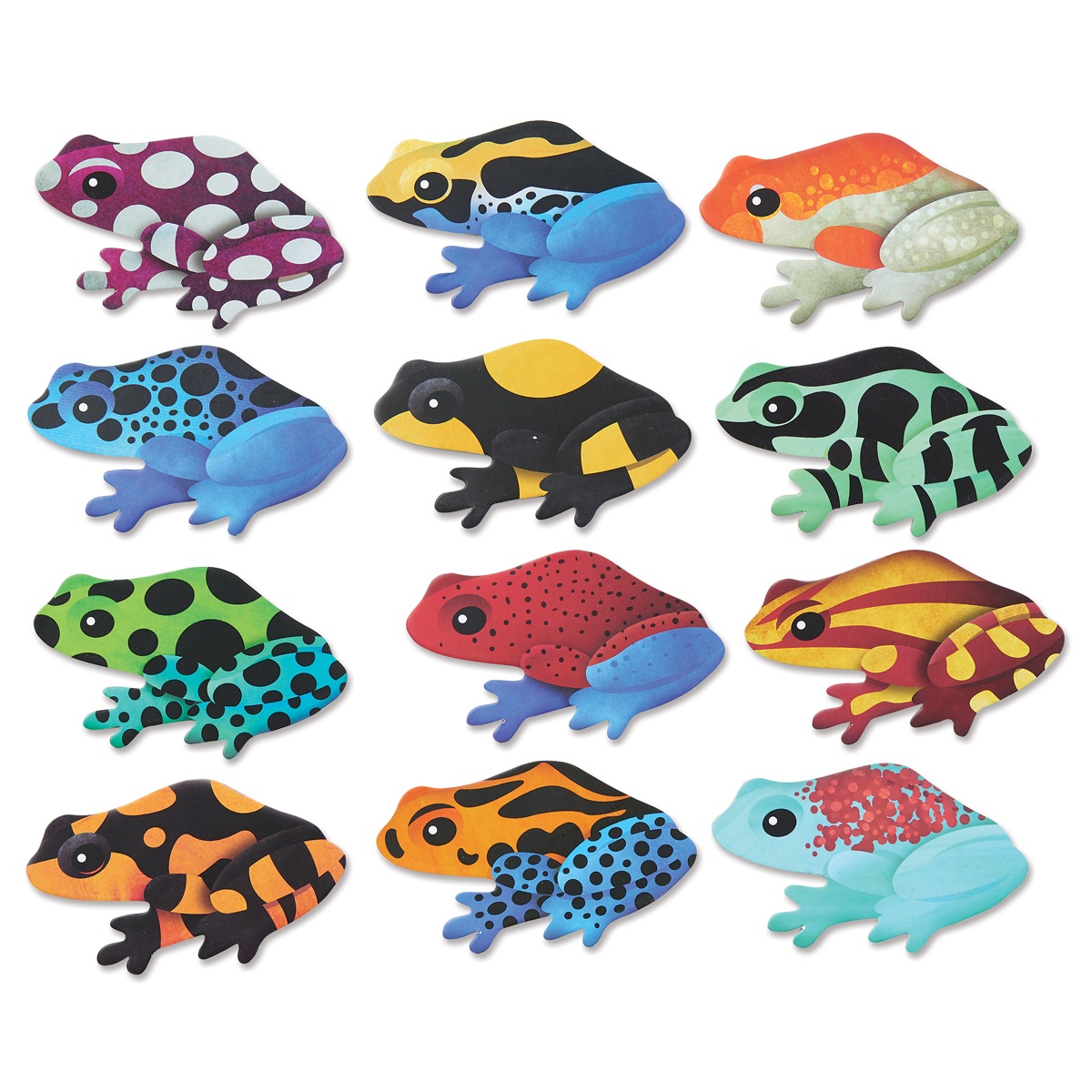Tropical Frogs Shaped Memory Match - For Small Hands