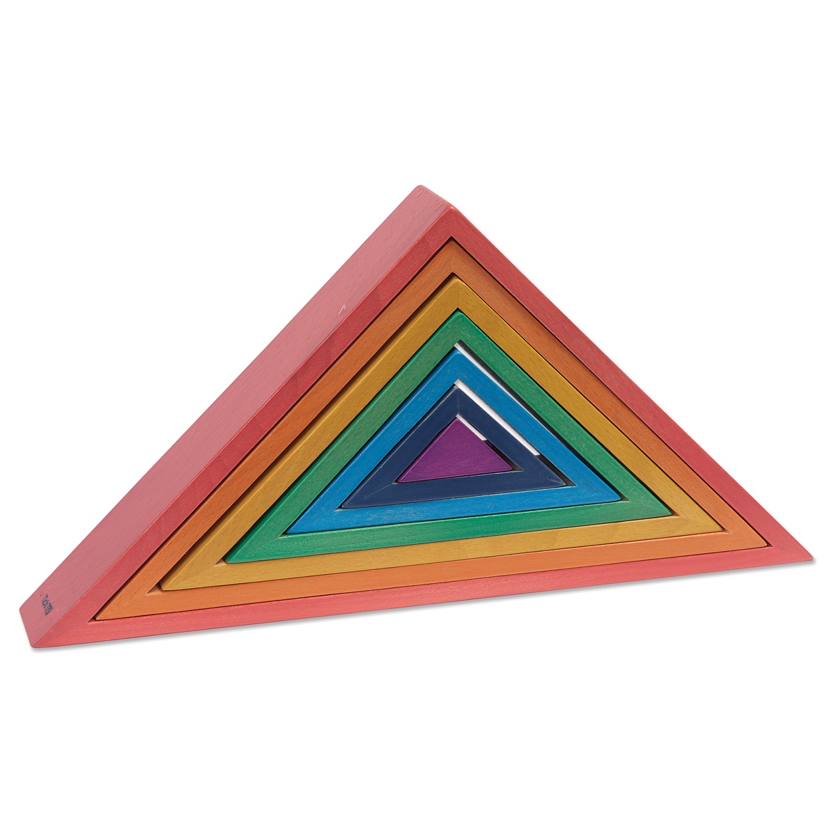 Triangles Wooden Rainbow Architect Blocks - For Small Hands