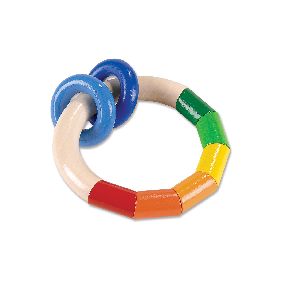 Rainbow Ring Clutching Toy - For Small Hands